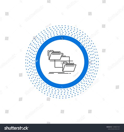 Folder File Management Move Copy Line Stock Vector Royalty Free 1248825163 Shutterstock
