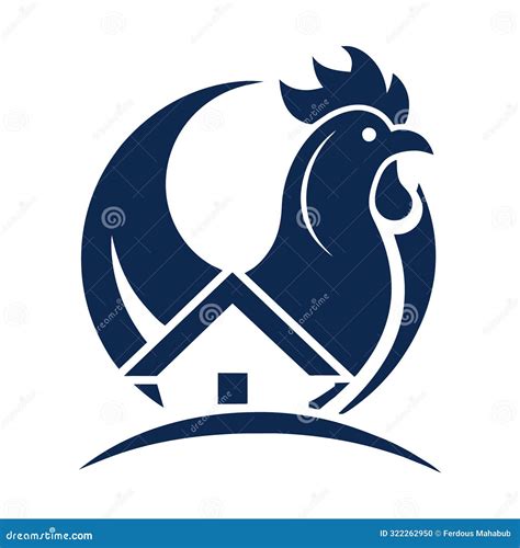 Poultry Farms Vector Logo Vector Isolated On White Vector Illustration