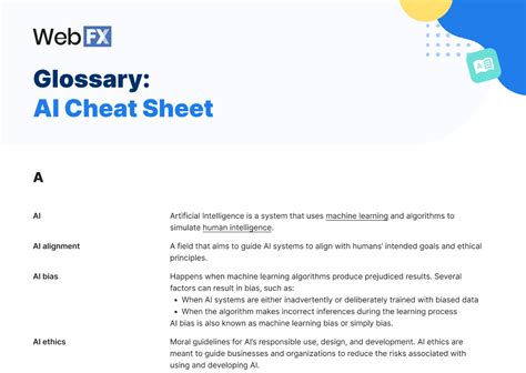 Ai Glossary Your Ai Terminology Cheat Sheet For 2025