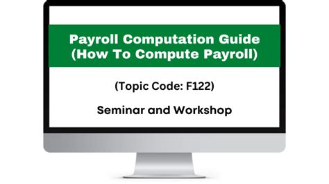 Payroll Computation Guide How To Compute Payroll Ptabcp Business