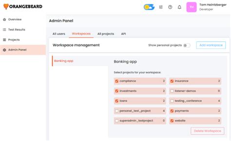 Introducing Workspaces Orangebeard