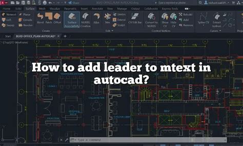How To Add Leader To Mtext In Autocad Caddikt
