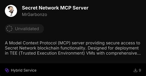 Secret Network Mcp Server Mcp Servers · Lobehub