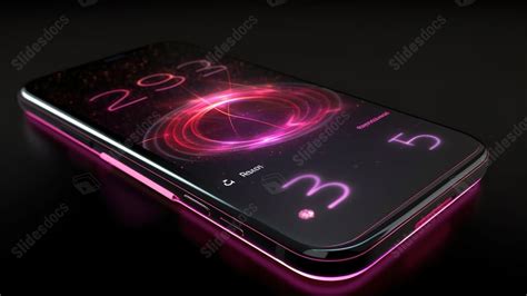 Next Generation Mobile Technology 3d Rendered Phone With 5g Wireless
