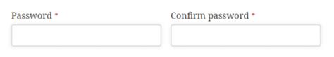 Confirm Password Field Themecatcher Support