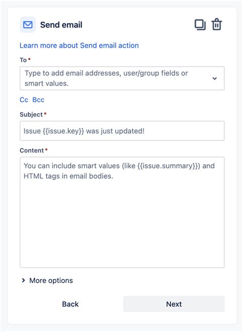 Custom Jira Automation Emails Kith Precision Services