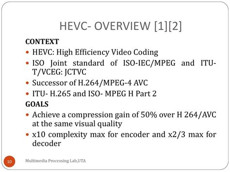 A Tutorial On Hevc Kr Rao Ieee Fellow Electrical Engineering Dept Ppt Download