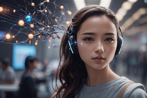 Premium Ai Image Ai Enhanced Language Learning Mastering Multilingualism In Futuristic