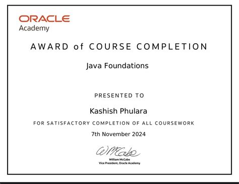 kashish phulara on linkedin java oracleacademy programming learning javafoundations