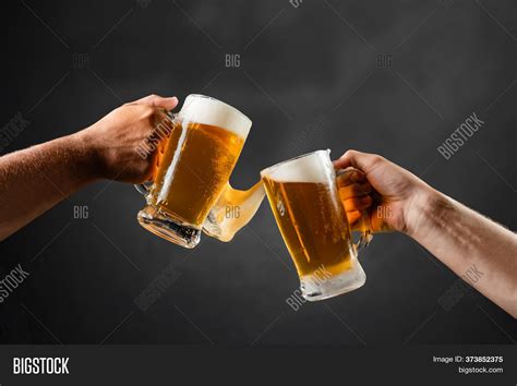 Two Hands Beer Mugs Image And Photo Free Trial Bigstock