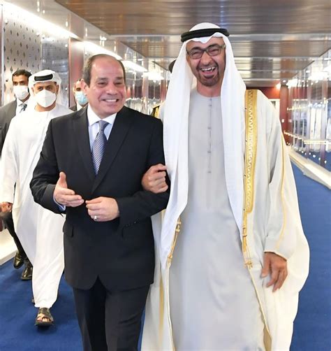 صور محمد بن زايد والسيسي دفء العلاقات في ابتسامة قائدين