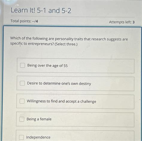 Solved Learn It 5 1 And 5 2Total Points 4Attempts Left Chegg Com