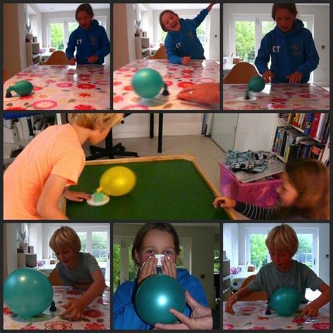 Hovercraft Experiment Balloons Ball Exercises Experiments