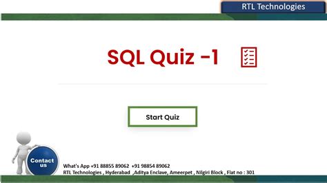 Oracle Sql Interview Questions Quiz 1 Sql Interview Questions