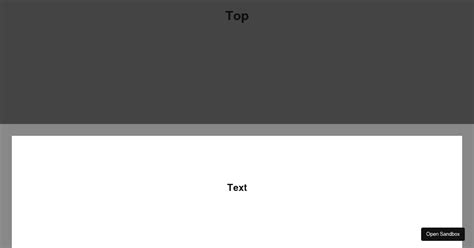 Scrolled Div Codesandbox