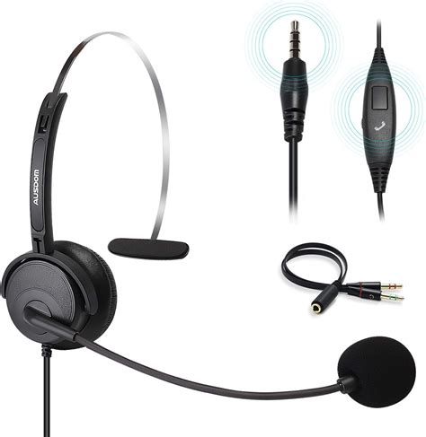 Amazon Com Logitech H151 Wired Headset Analog Stereo Headphones With Rotating Noise Cancelling