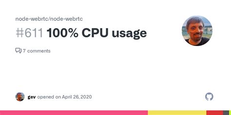 100 cpu usage · issue 611 · node webrtc node webrtc · github