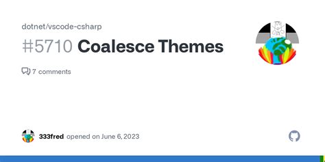Coalesce Themes · Issue 5710 · Dotnetvscode Csharp · Github