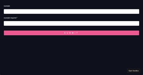 Mobx Form Examples Codesandbox