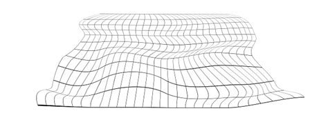 Distorted Grid Warped Mesh Texture Net With Curvatured Effect Checkered
