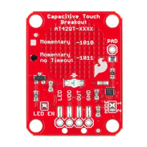 At42qt101x Capacitive Touch Breakout Hookup Guide Sparkfun Learn