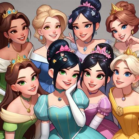 Group Of Disney Princesses Disney Character Art Character Art