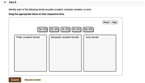SOLVED Part A Identify Each Of The Following Bonds As Polar Covalent Nonpolar Covalent Or