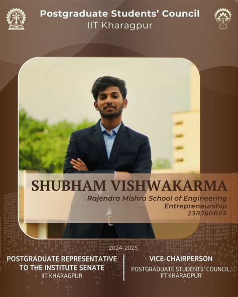 Introducing Shubham Vishwakarma Postgraduate Representative To The