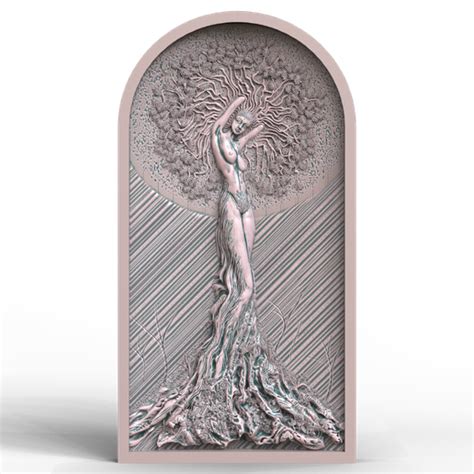 3d File 3d Model Stl File For Cnc Router Laser And 3d Printer Woman As
