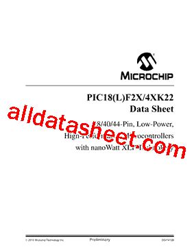 PIC F K Datasheet PDF Microchip Technology