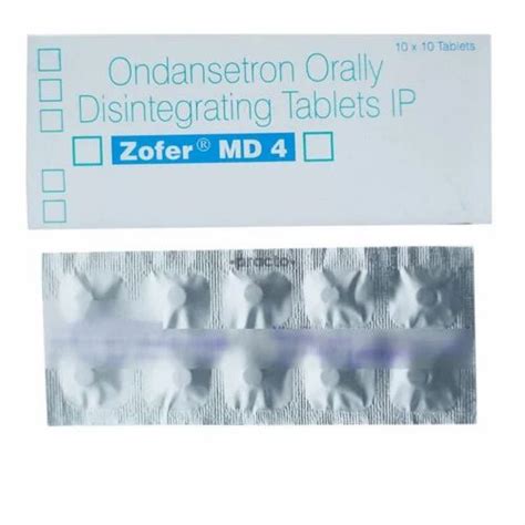 Ondansetron 4mg Zofer Md 4 Tablet 10 X 10 Packaging Type Tablets At ₹ 40 Stripe In Nagpur
