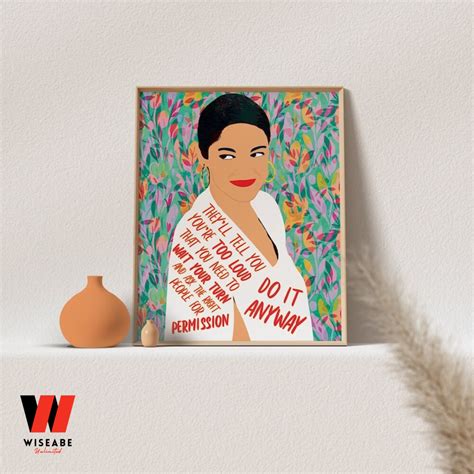 Aoc Do It Any Way Alexandria Ocasio Cortez Wall Art Poster Feminist