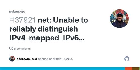 Net Unable To Reliably Distinguish Ipv4 Mapped Ipv6 Addresses From