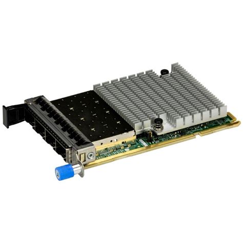 Supermicro Aoc A25g I4sm E810 Cam1 25gbe Network Adapter Gen 4 Pcie X16 Quad Port Sfp28