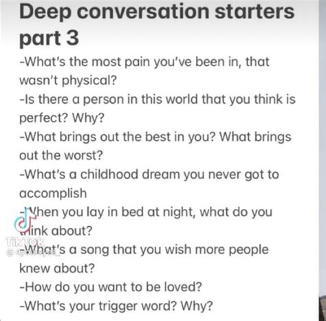 Deep Conversation Starters Text Conversation Starters Deep Conversation Starters Deeper