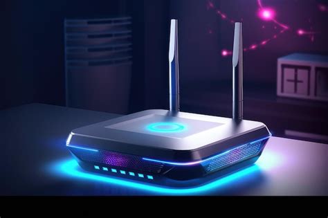 Premium Photo Generic Modern High Speed 5g Next Generation Router For Home Secure Networks And