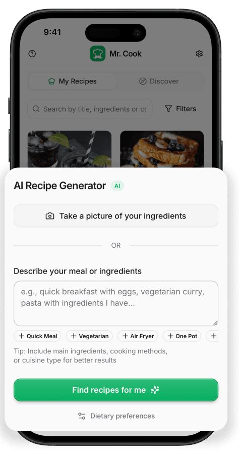 Mr Cook Recipe Manager App