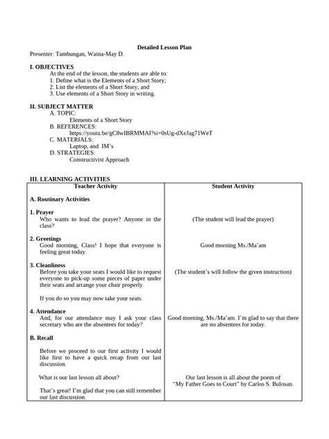 Lesson 1 Pdf Lesson Plan Behavior Modification