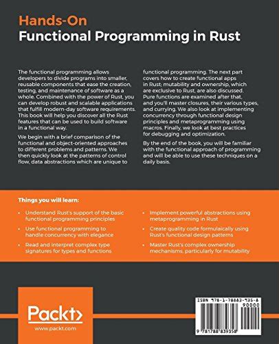 Hands On Functional Programming In Rust Best Tech Deal And T Ideas