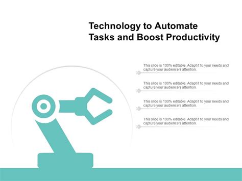 Technology To Automate Tasks And Boost Productivity Ppt Powerpoint Presentation Infographic