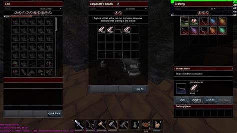 BUG AOH CH1 Clicking On Or Using Spacebar In Craft Bench Inventory To Start Craft All Does