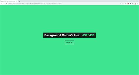 Github Montydriverrandom Hex Colour Generator A Simple Website That