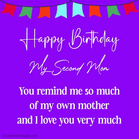Second Mom Birthday Quotes