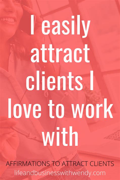 Affirmations For Attracting Clients Artofit
