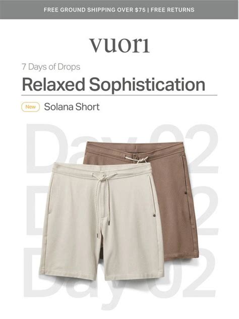 Vuori The Daily Drop Solana Short Milled