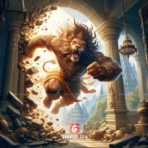 Vishnu Narasimha Avatar Hd Image House Of Ghantee