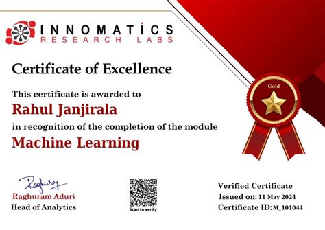 Rahul Janjirala On Linkedin Machinelearning Ibm Certification