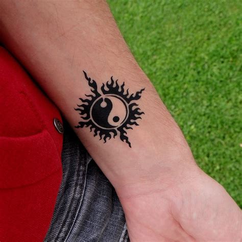 Sun Yin Yang Tattoo Filipinotattoos Ying Yang Tattoo Tattoos For