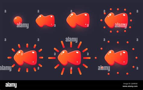 Click Animation Cartoon Cursor Click Frame Sequence Pointer Interaction Sprite User Interface