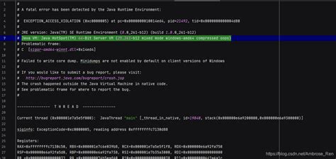 Java Vm Java Hotspottm 64 Bit Server Vm 25261 B12 Mixed Mode Windows Amd64 Compressed Oops